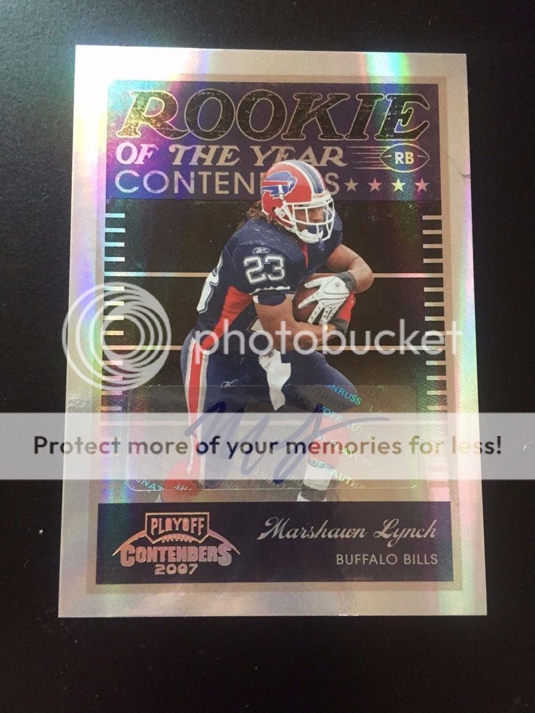 WTB Marhsawn Lynch Sticker Auto - Blowout Cards Forums